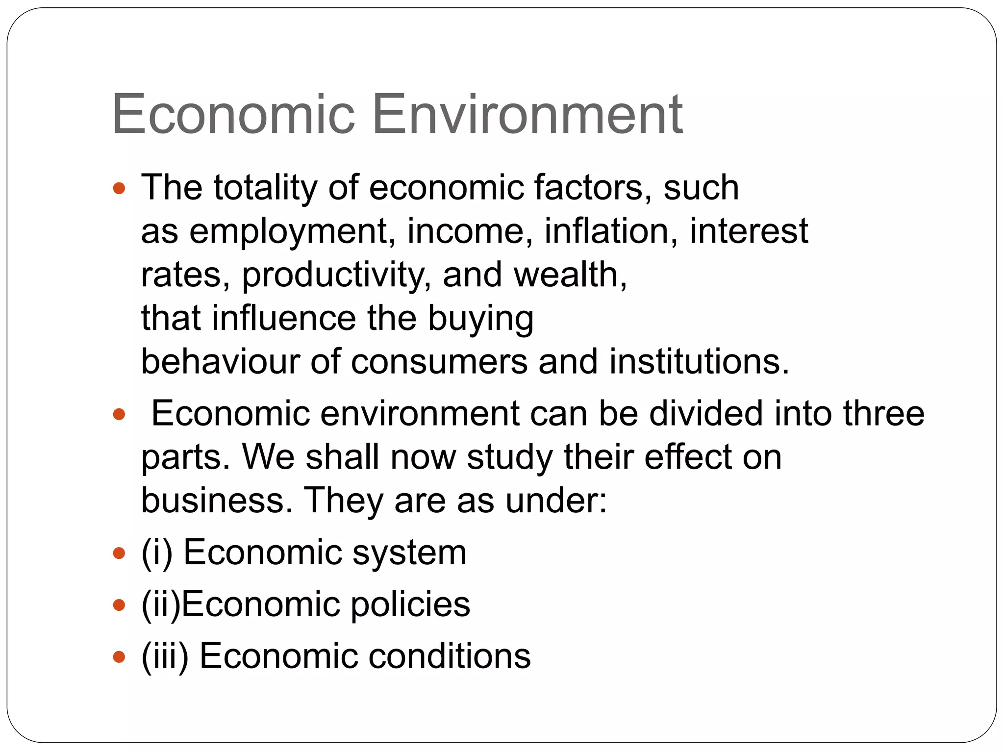 Presentation on Dimensions of Business Environment - Business ETHICS | PPTX