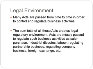 Presentation on Dimensions of Business Environment - Business ETHICS | PPTX