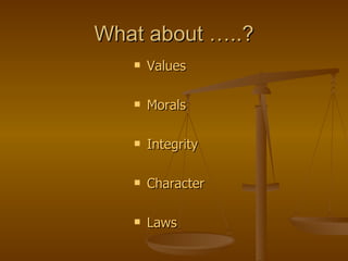 Ethics classroom guidance | PPT