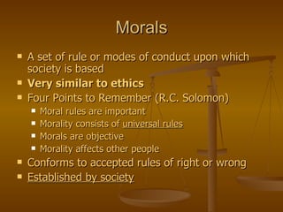 Ethics classroom guidance | PPT