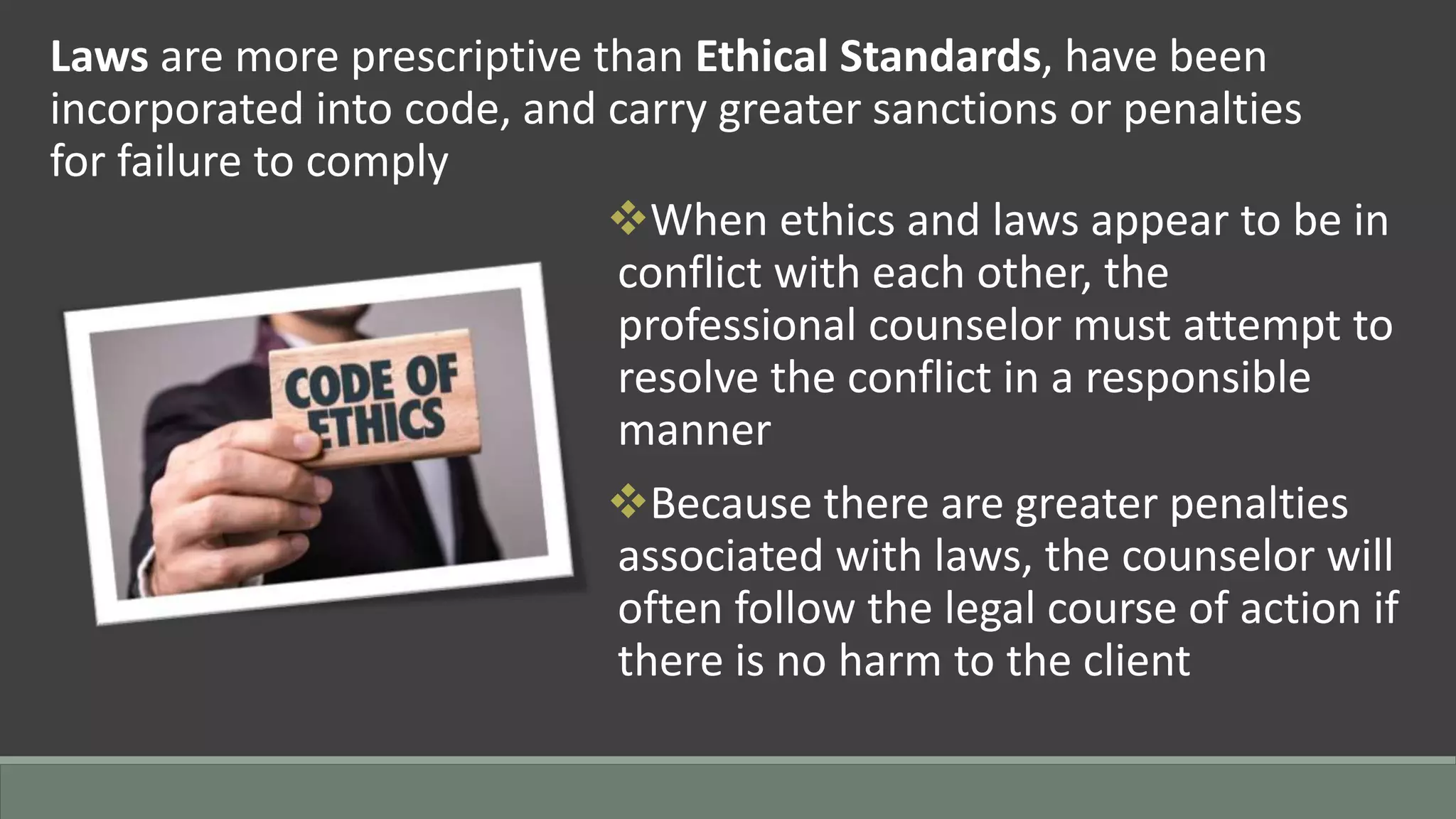 Ethics code | PPTX