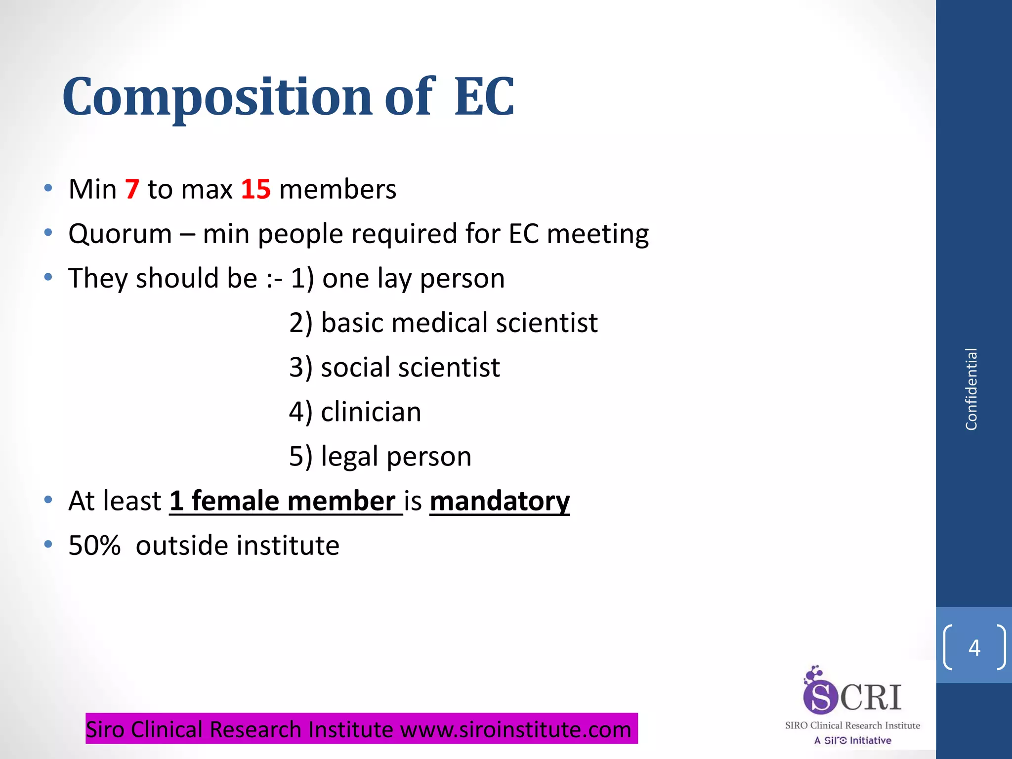 ETHICS COMMITEE in Clinical Research I Clinical Trials.pptx