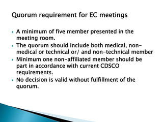 Information about Ethics committee | PPTX