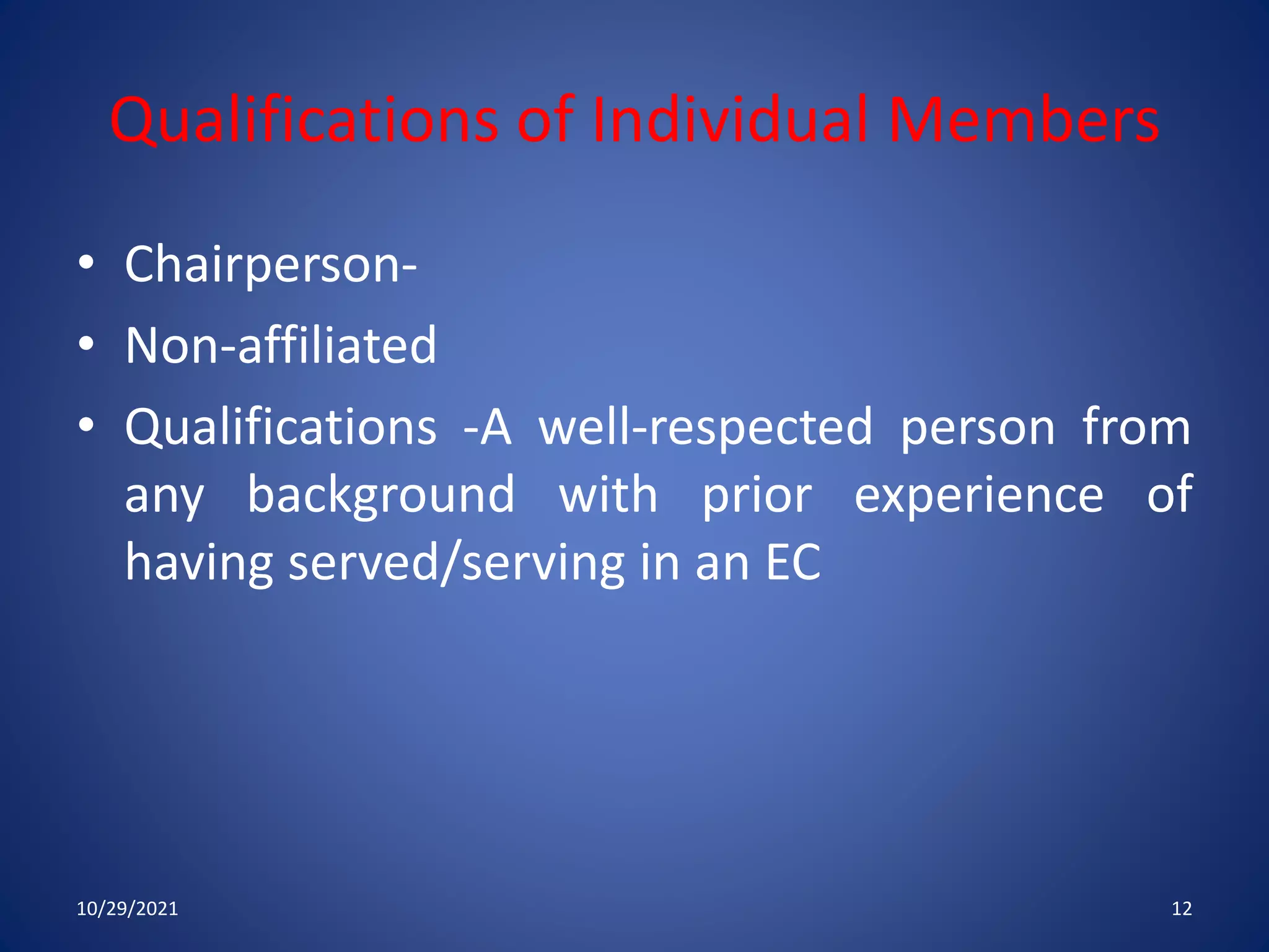 Ethics committee’s role and functioning committee formation | PPTX