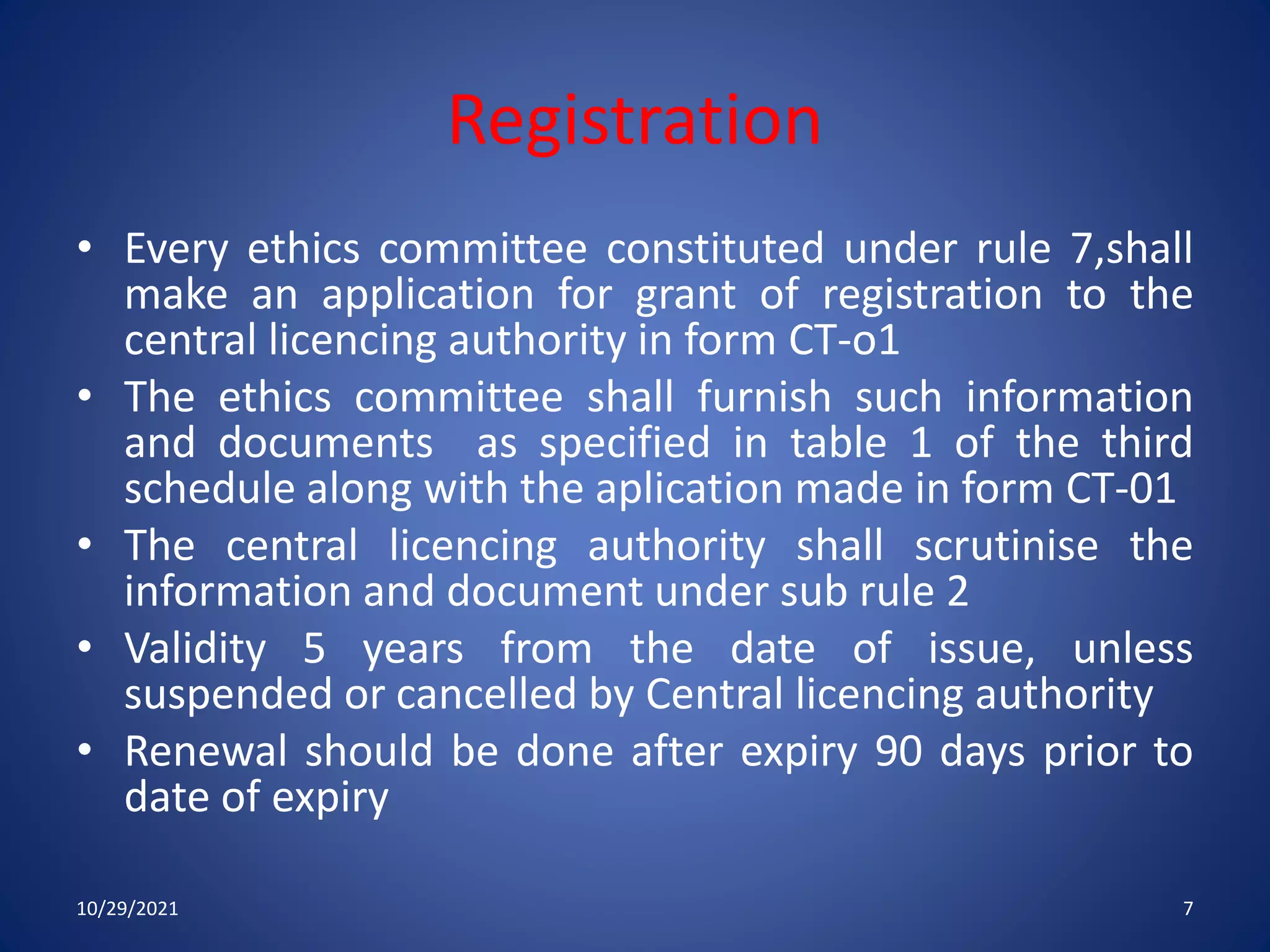 Ethics committee’s role and functioning committee formation | PPTX