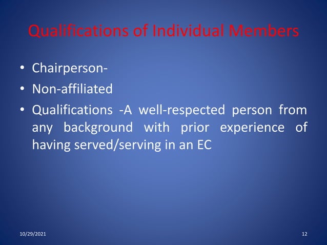 Ethics committee’s role and functioning committee formation | PPTX