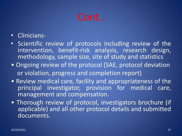 Ethics committee’s role and functioning committee formation | PPTX