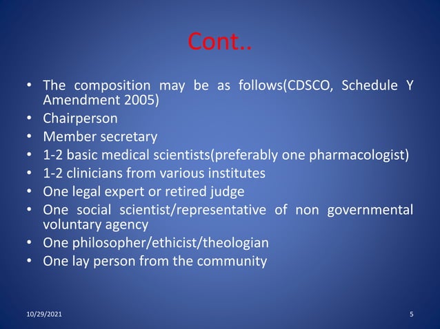 Ethics committee’s role and functioning committee formation | PPTX