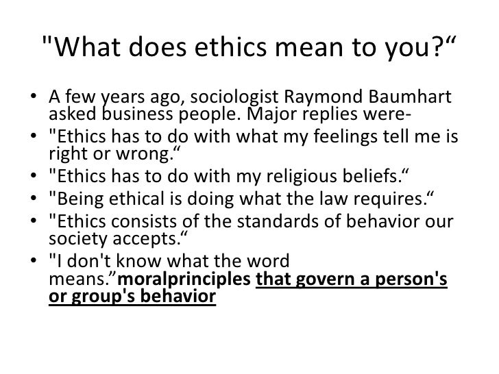 Ethics & csr