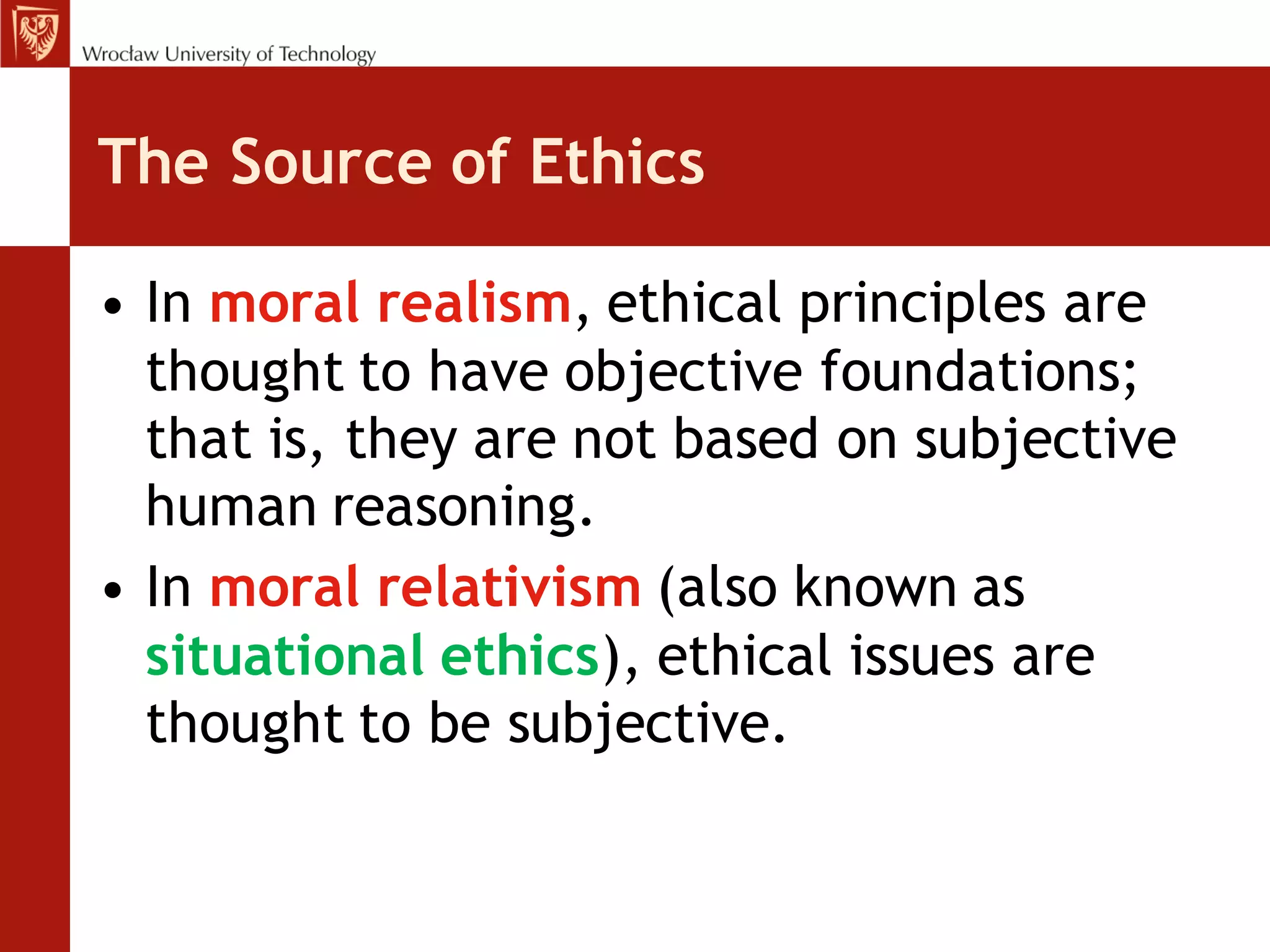 Ethics, definitions & theories | PDF