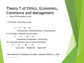 Ethics in Economics, Commerce and Management | PPTX
