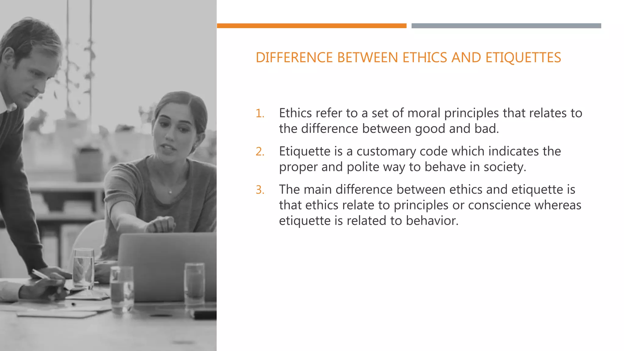 Ethics & Etiquettes | PPTX