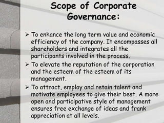 Ethics - Corporate Governance | PPT