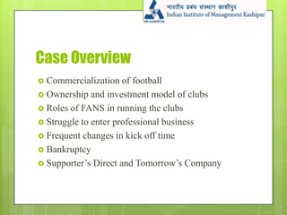 Corporate governance of Professional football clubs: For Profit or for ...