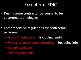 Service Contracting and Government Ethics Standards | PPT