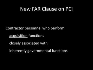 Service Contracting and Government Ethics Standards | PPT