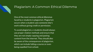 Ethics for E-Students .pptx | Crime & Harmful Acts to Individuals ...