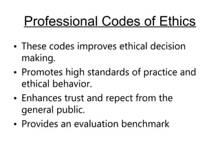 Ethics for it professionals and it users | PPT
