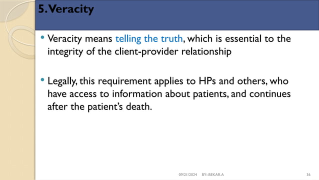 Ethics for Tvet Nursing students level 3 | PPTX