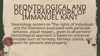 FRAMEWORKS AND PRINCIPLES BEHIND MORAL FRAMEWORKS | PPTX