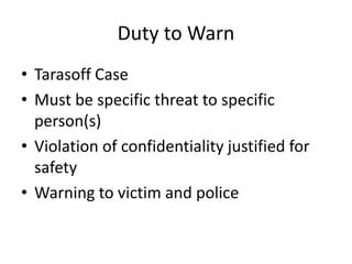 Ethics Grand Rounds: Dilemmas in Psychiatric Care | PPTX