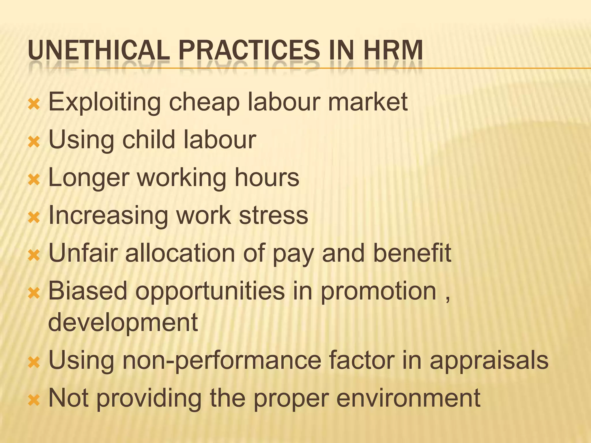 Ethics hrm | PPT