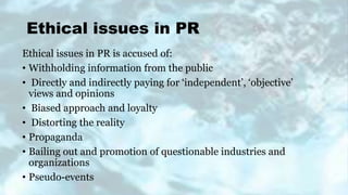 Ethics in Public Relations | PPTX