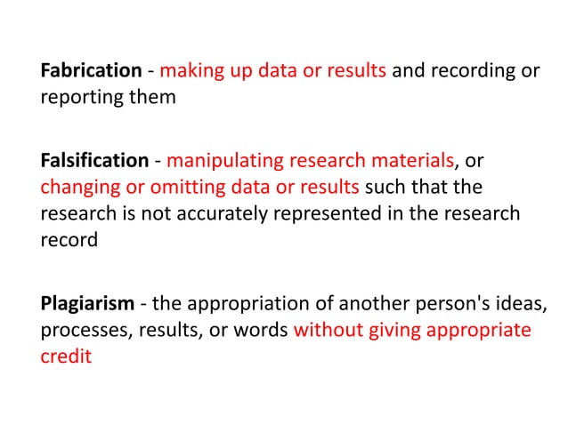 Ethics in academic research: avoiding plagiarism | PDF