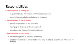 Ethics in academics | PPTX