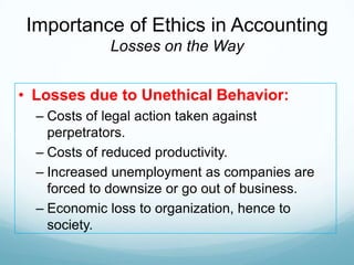 Ethics in accounting | PPTX