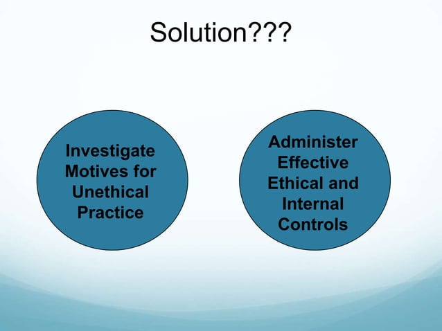 Ethics in accounting | PPTX | Business Accounting & Finance | Business