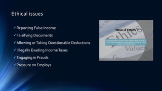 Ethics in accounting | PPTX