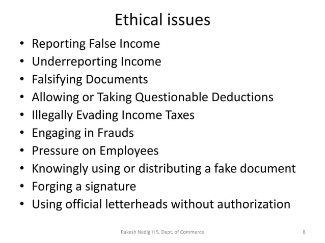 Ethics in Accounting | PPTX