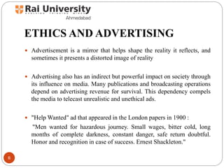Ethics in advertising - Basics of advertising | PDF | Advertising ...