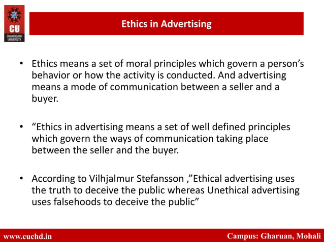 Ethics in advertising | PPT