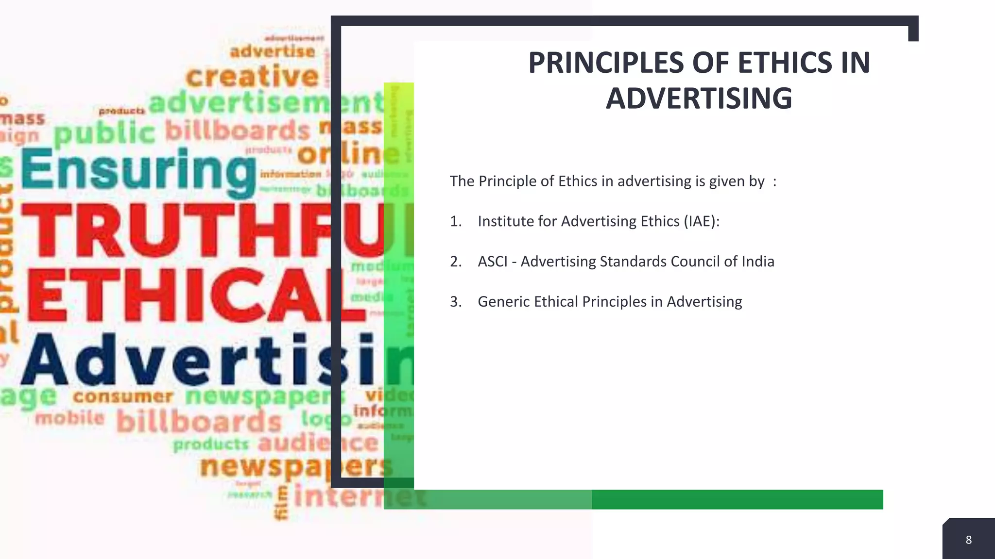 Ethics in advertising | PPTX | Advertising Industry | Industries