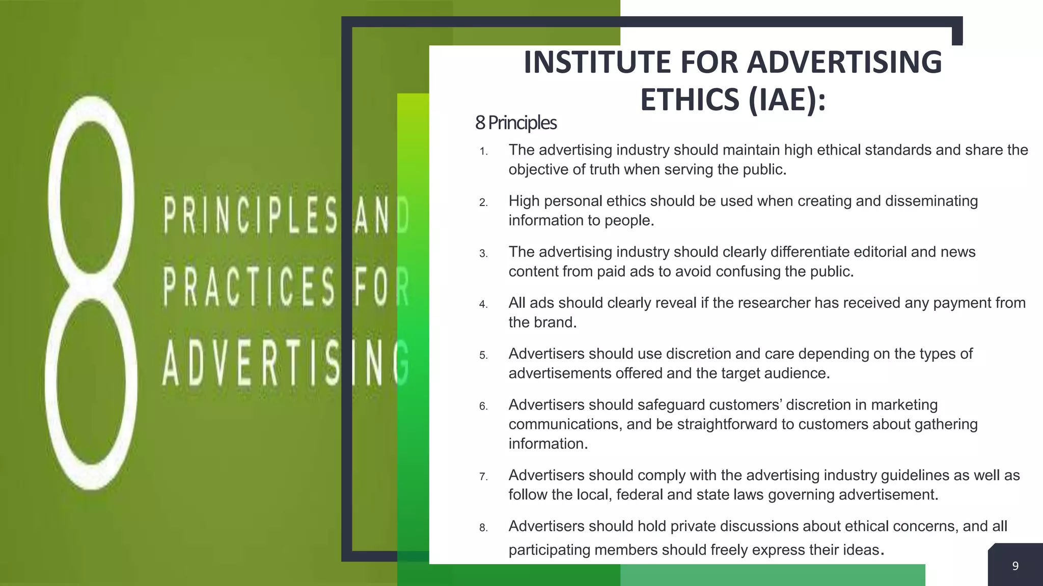 Ethics in advertising | PPTX