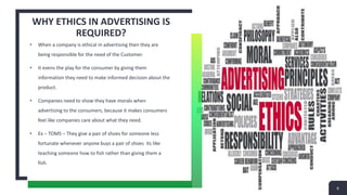 Ethics in advertising | PPTX | Advertising Industry | Industries