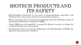 Ethics in biotechnology | PPTX