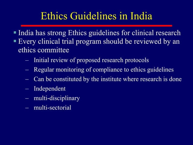 Ethics in clinical research | PPTX