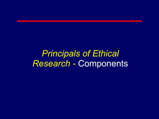 Ethics in clinical research | PPTX