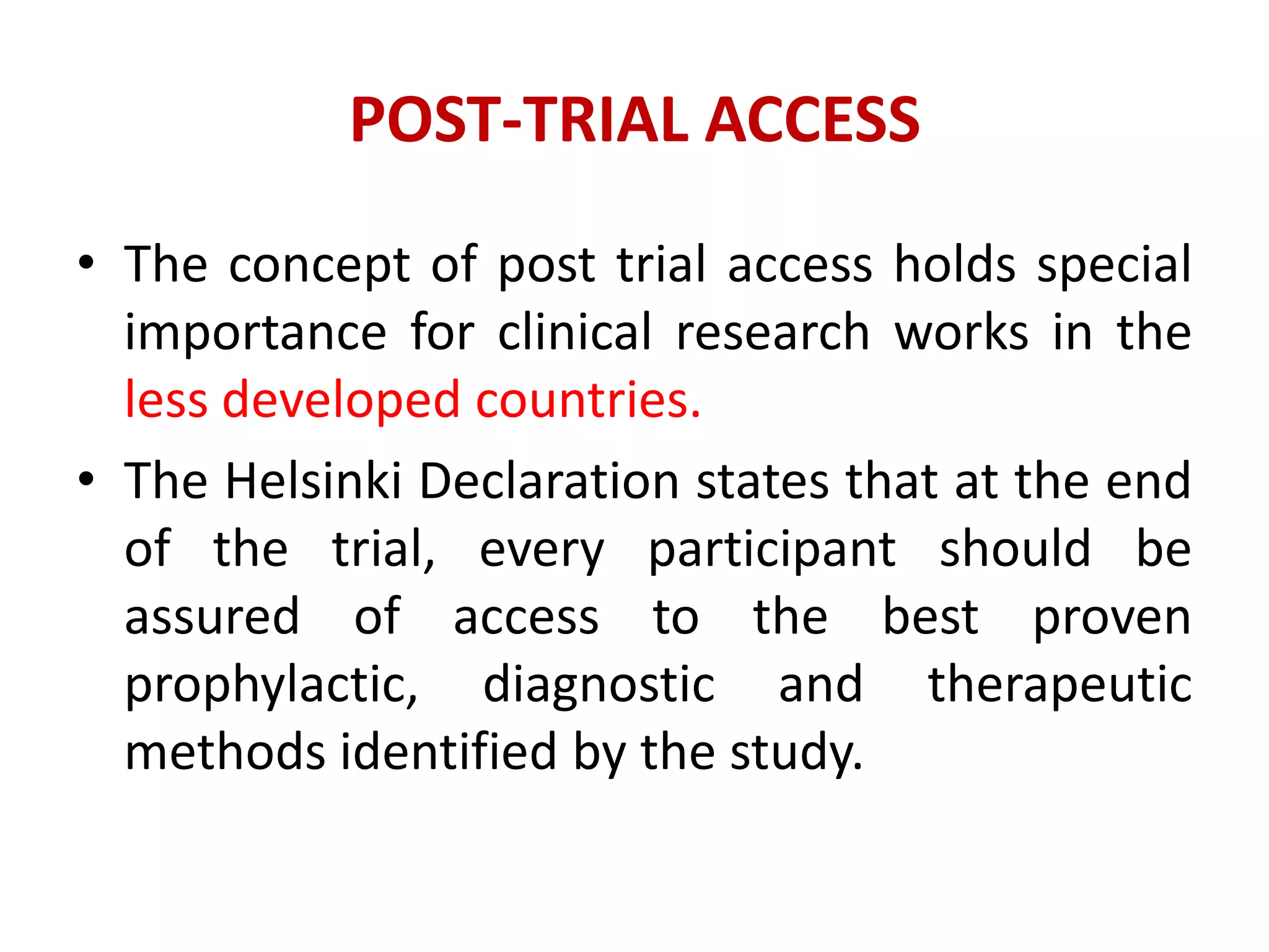 Ethics in clinical trials | PPTX