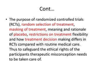 Ethics in clinical trials | PPTX