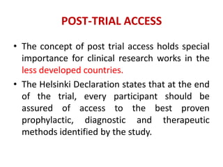 Ethics in clinical trials | PPTX