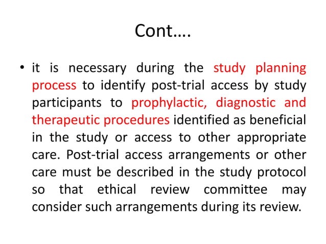 Ethics in clinical trials | PPTX