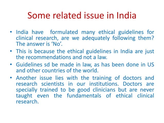 Ethics in clinical trials | PPTX