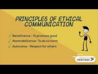 Ethics in communication | PPTX