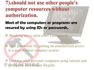 Ethics in computing | PPTX