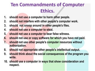 Ethics in computing | PPTX