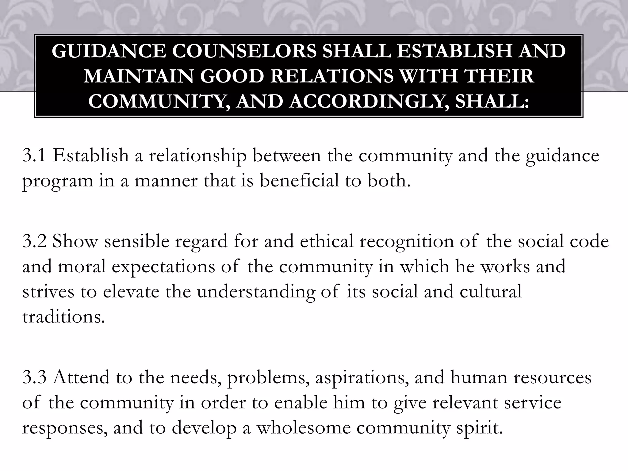 Ethics in Counseling | PPTX